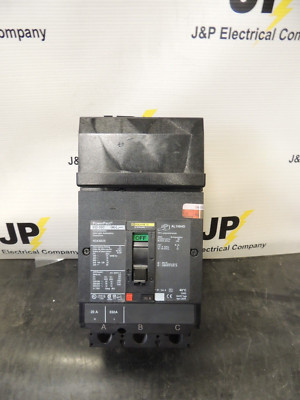 Square D HDA36020 PowerPact Thermal Magnetic Circuit Breaker 20A 3P ...