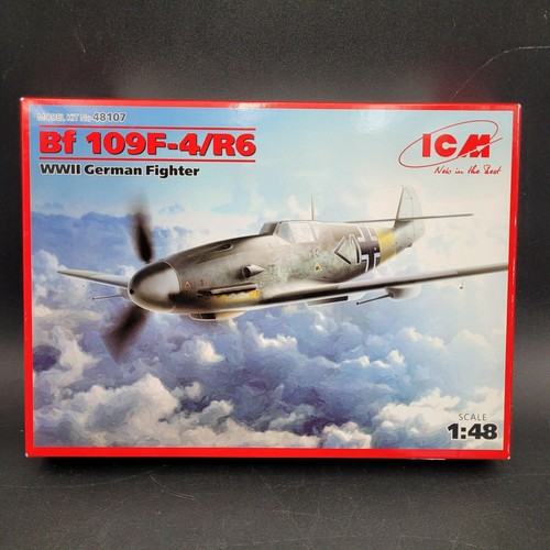 New ICM 48107 WWII Grey German Fighter Bf 109F-4/R6 Plastic Model Kit 1 ...