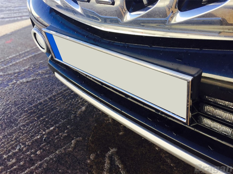 Stainless Steel Number Plate Holder Car Surround Frame Chrome ...