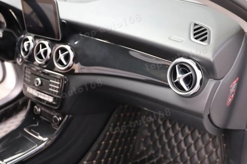Carbon Fiber Look Center Console Cover Trim For Mercedes-Benz GLA-Class ...