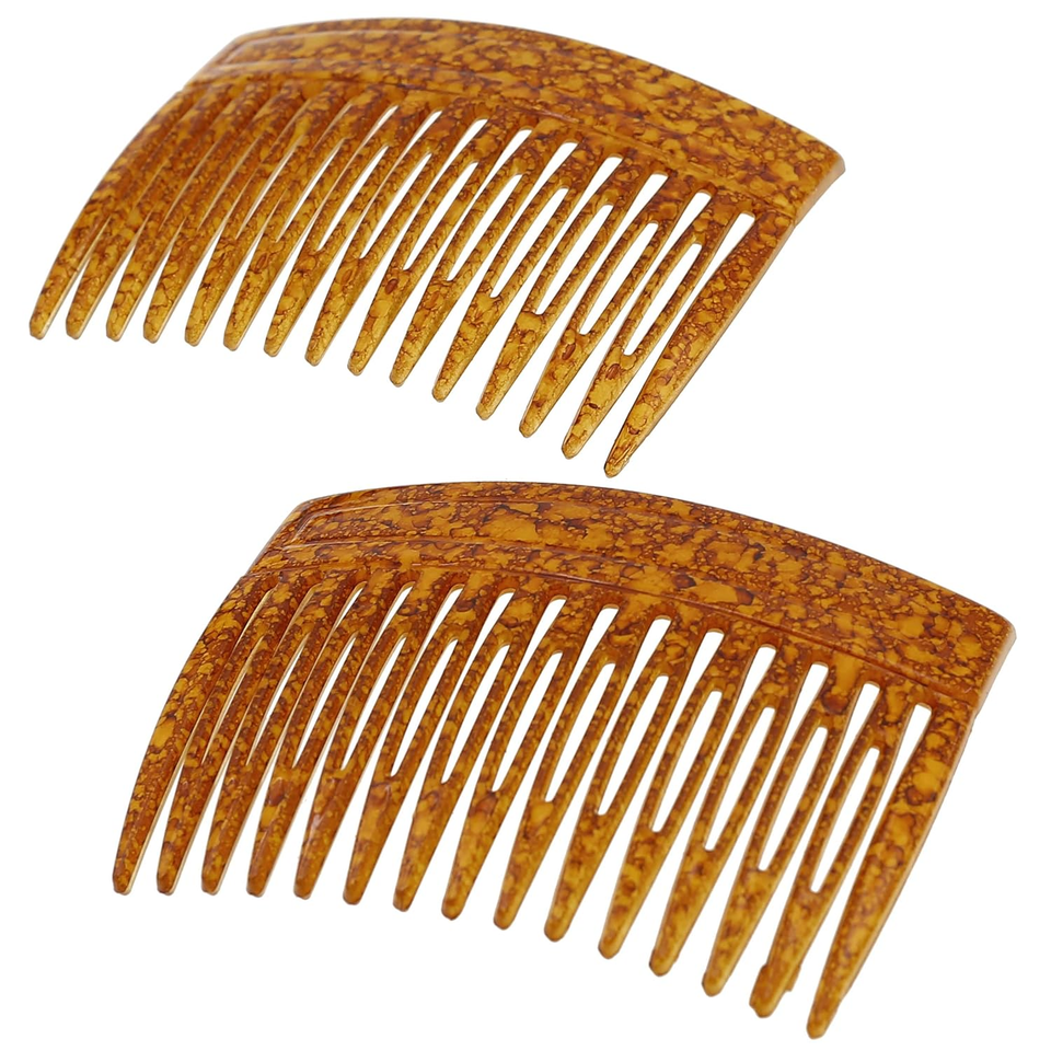 Paris CP3330 French Hair Side Comb – 3" Amber Clip for Bun & Up-Do ...