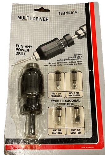 Multi-Driver Completed with 4 Bits No 5161 Drives In Screws FAST | eBay