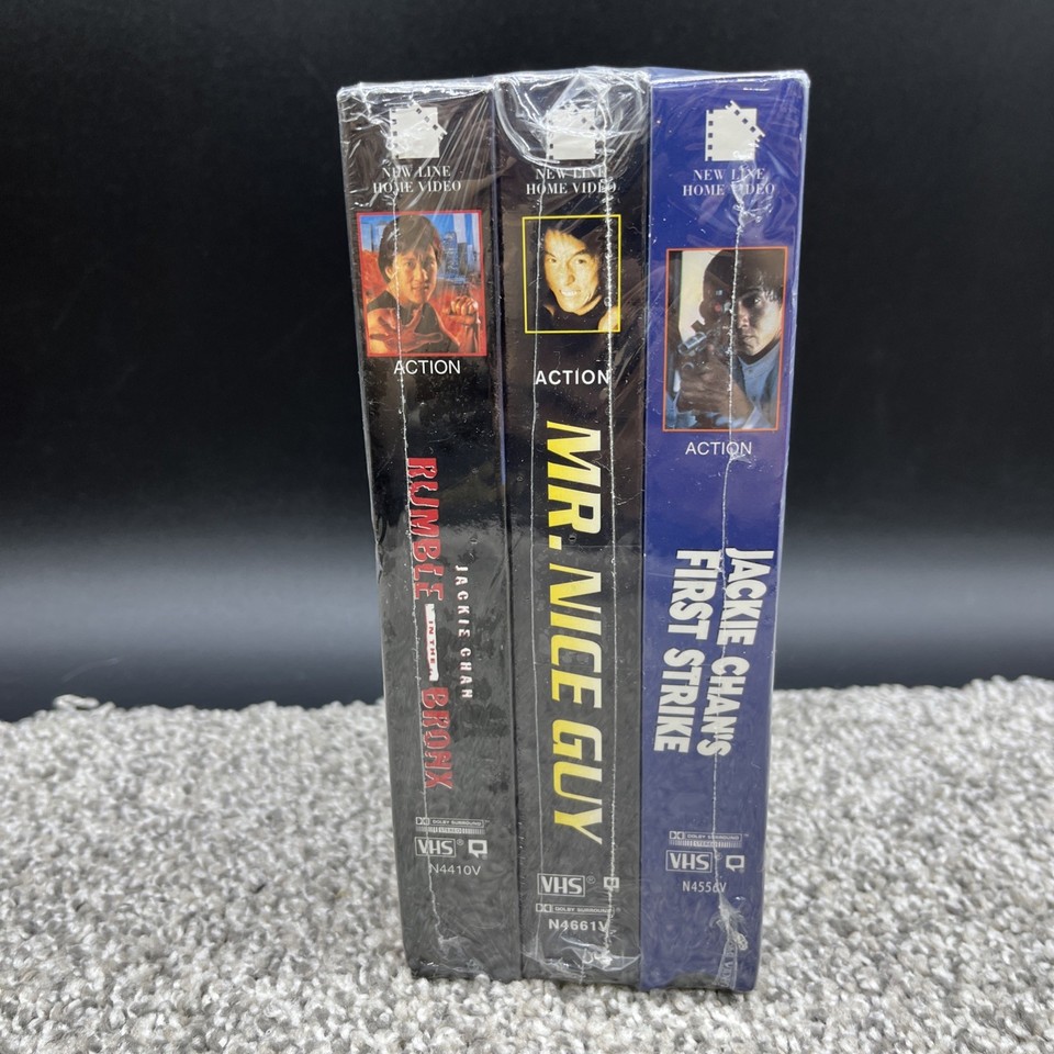 Jackie Chan VHS Lot Rumble In The Bronx, Mr Nice Guy, First Strike SEALED | eBay