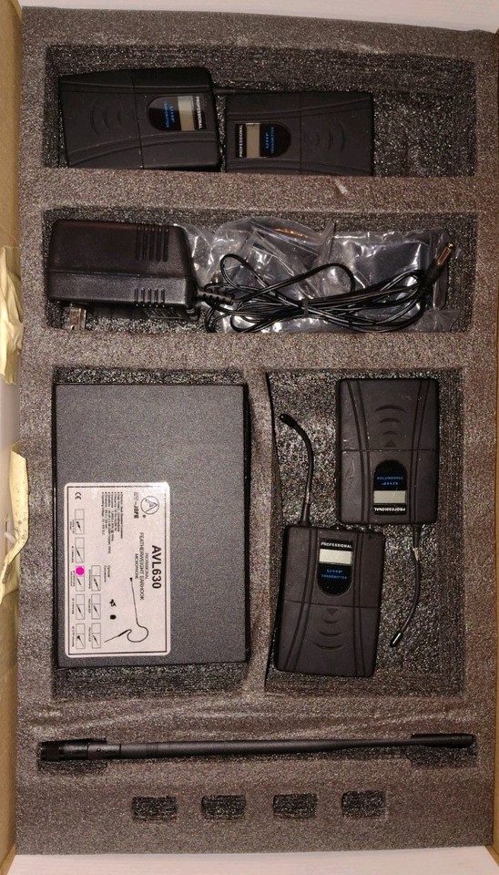 AWISCO WH-847 4X32 Channel UHF PLL Professional Wireless Lapel ...