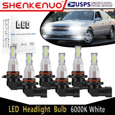For Lexus LS400 1998-2000 6X Combo LED Headlight High/Low Beam Fog ...