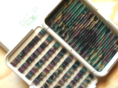 Fly Box Irideus Camo GreenWater Fly Fishing Trout steelhead saltwater ...