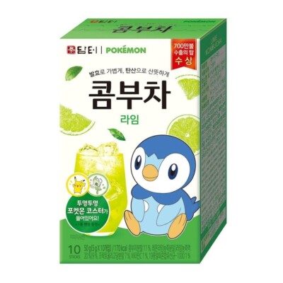 Damter Pokemon Kombucha Lime Flavor 10T Prebiotics Tea Slimming Tea K ...