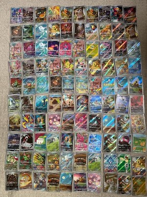 Pokemon Cards 100 pc Bulk Lot AR CHR Art Rare Full Set AsPictured NM ...
