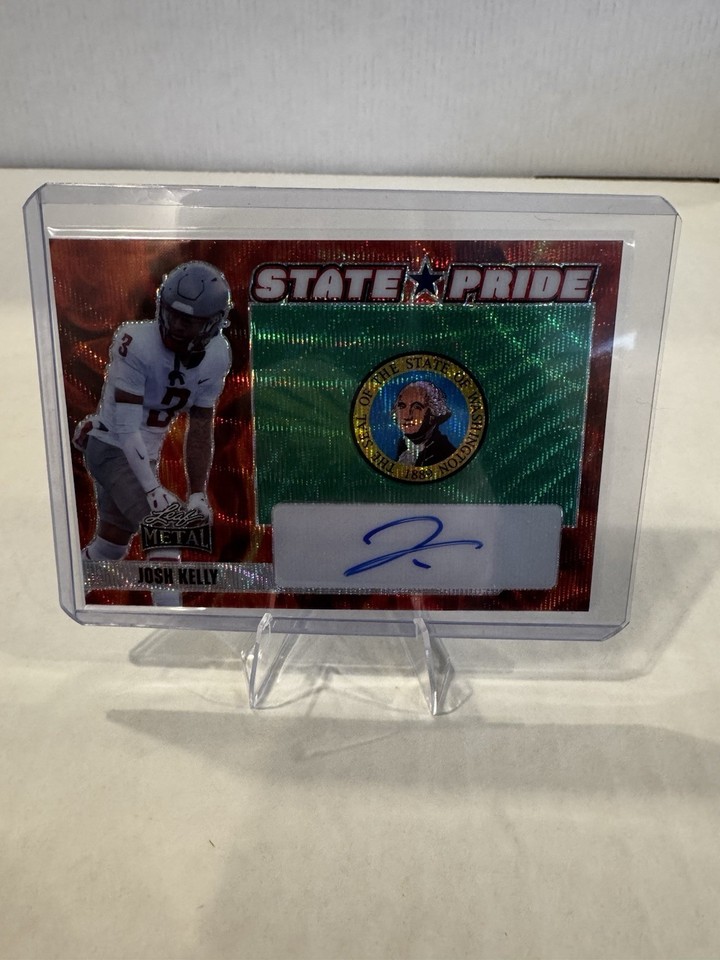 JOSH KELLY- 24 Leaf Metal State Pride Pre-Production Proof Red Flood ...