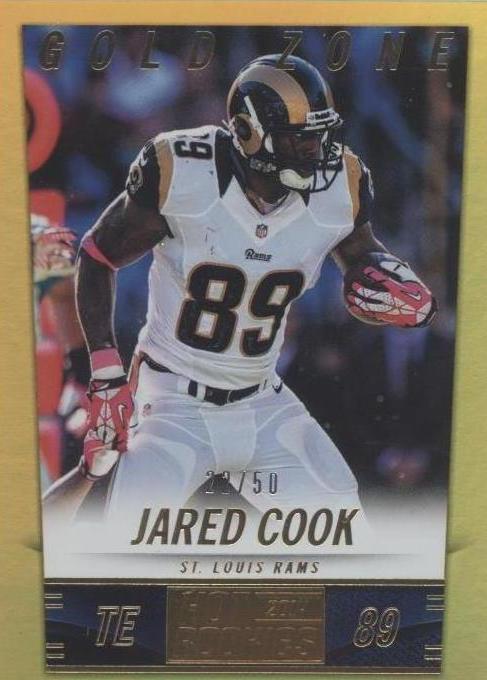 2014 Panini Hot Rookies - Jared Cook #207 Gold Zone /50 for sale online ...