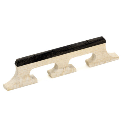Tenor Banjo Bridge Maple & Ebony With Bone Inserts 4 String 11/16 Inch ...