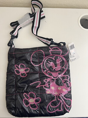 Vintage Y2K 2000s Disney Parks Quilted Crossbody Purse Minnie Mouse ...