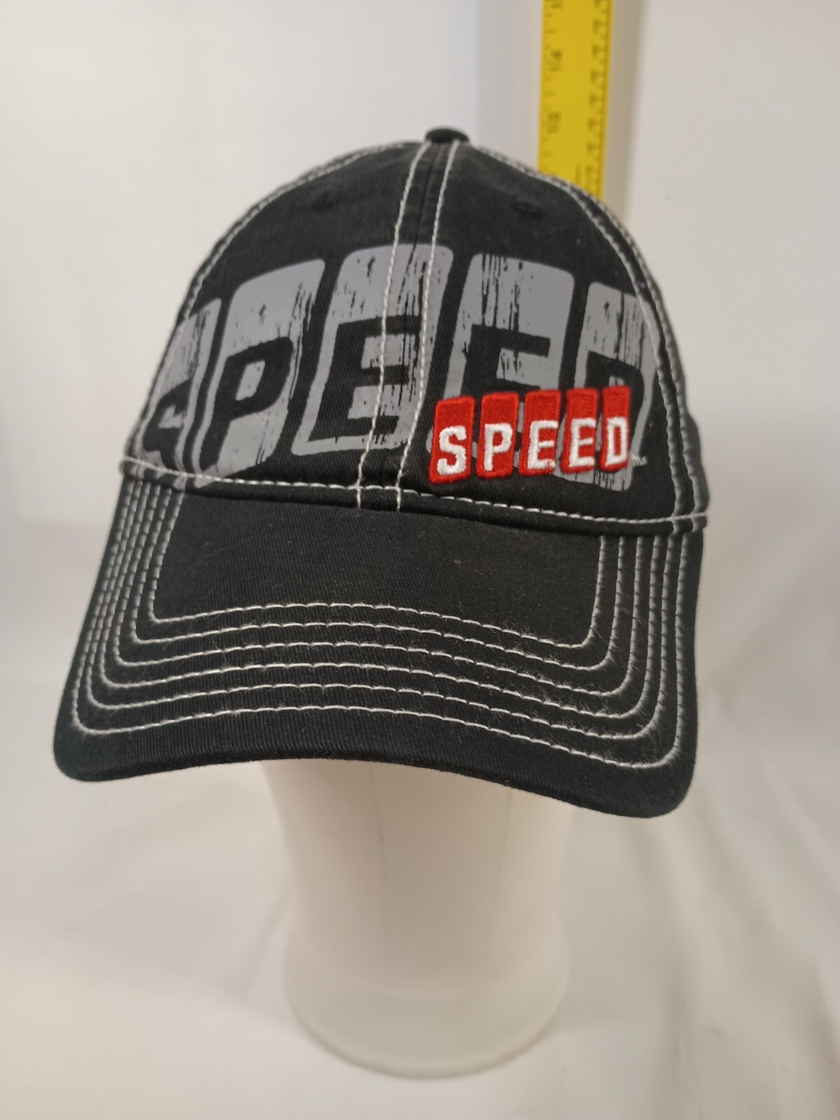 Speed Channel Hat Cap Logo Black Motorsports Racing SMI Properties | eBay
