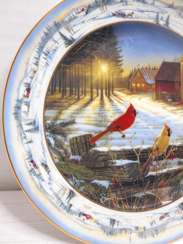 The Bradford Exchange Pinegrove Sunset by Sam Timm Pinegroves Winter ...