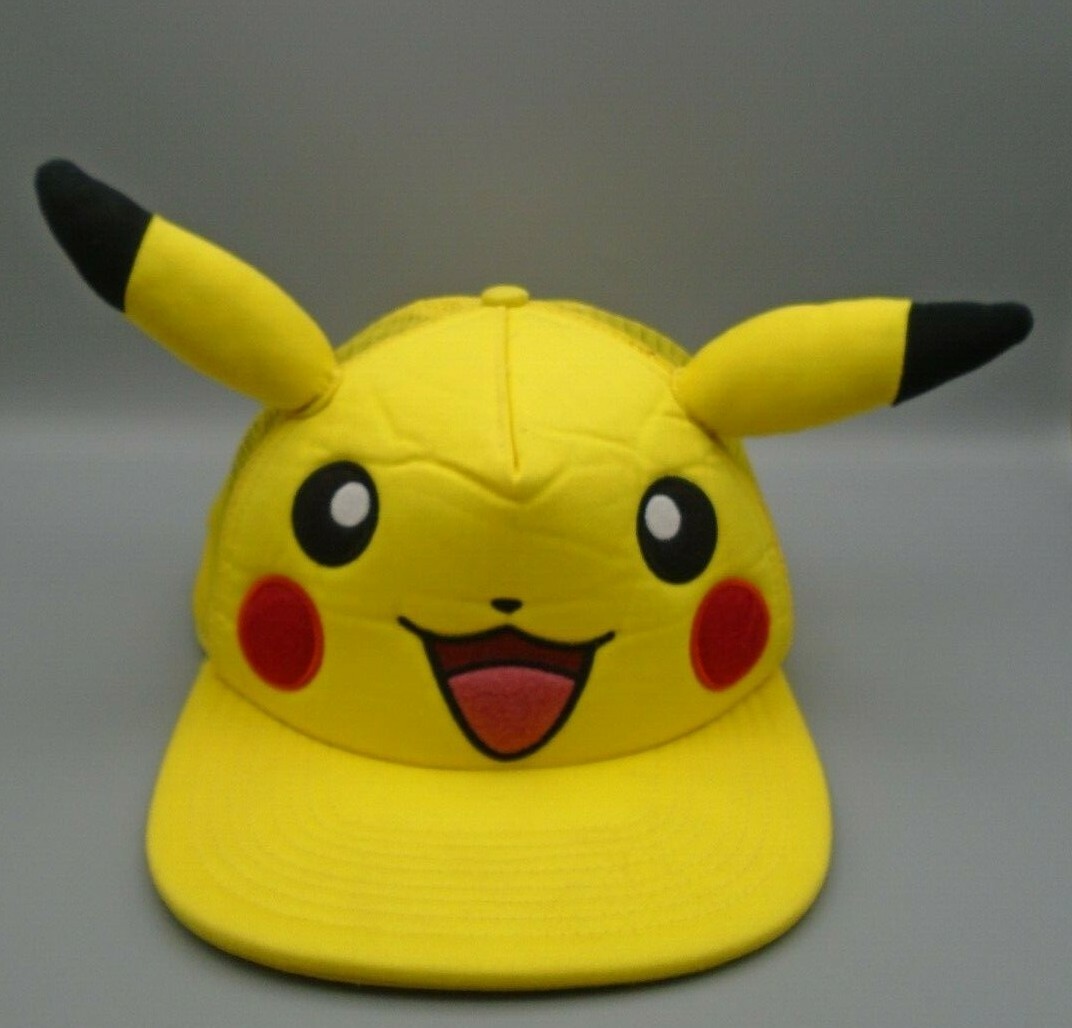 Pokemon Pikachu Plush Mesh Baseball Hat Cap 2013 - Gem