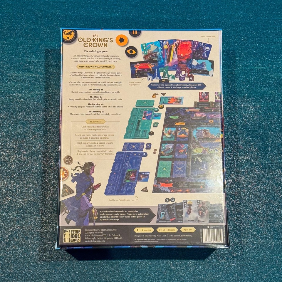 The Old Kings Crown IN HAND NEW SEALED Board Game Base Game King's ...