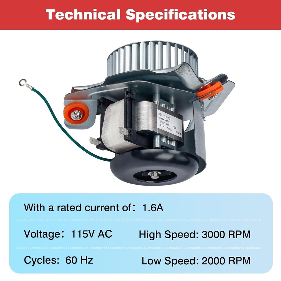 OpenBox 347822-763 Draft Inducer Motor Assbly for Carrier Bryant ...