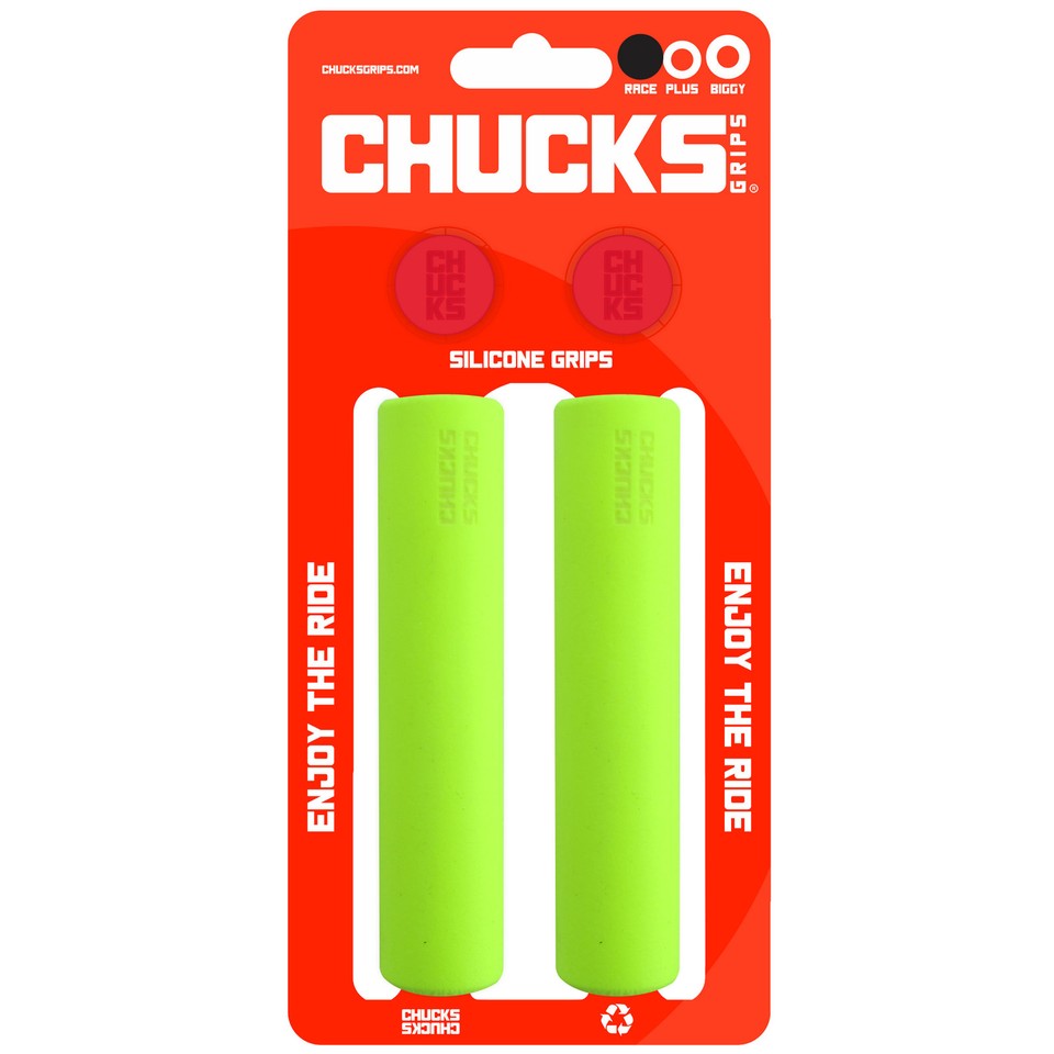 Chucks Grips Race Grips 130mm x 25.5mm, Neon Yellow | eBay
