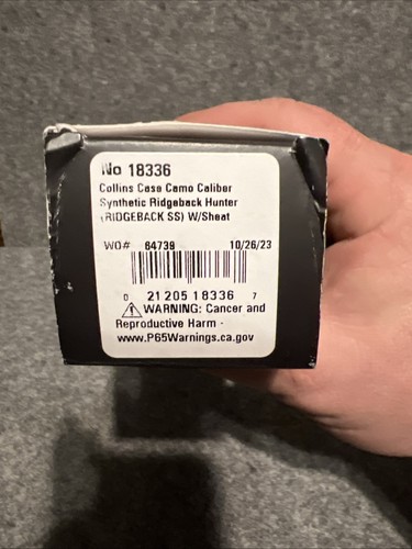 CASE XX 18336 Collins Camo Caliber Synthetic Ridgeback Hunter Knife W ...