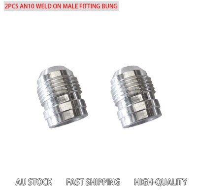 10AN 2PCS Alloy Male Aluminum Weld On Fitting Bung -AN10 Fuel Tank Cell ...