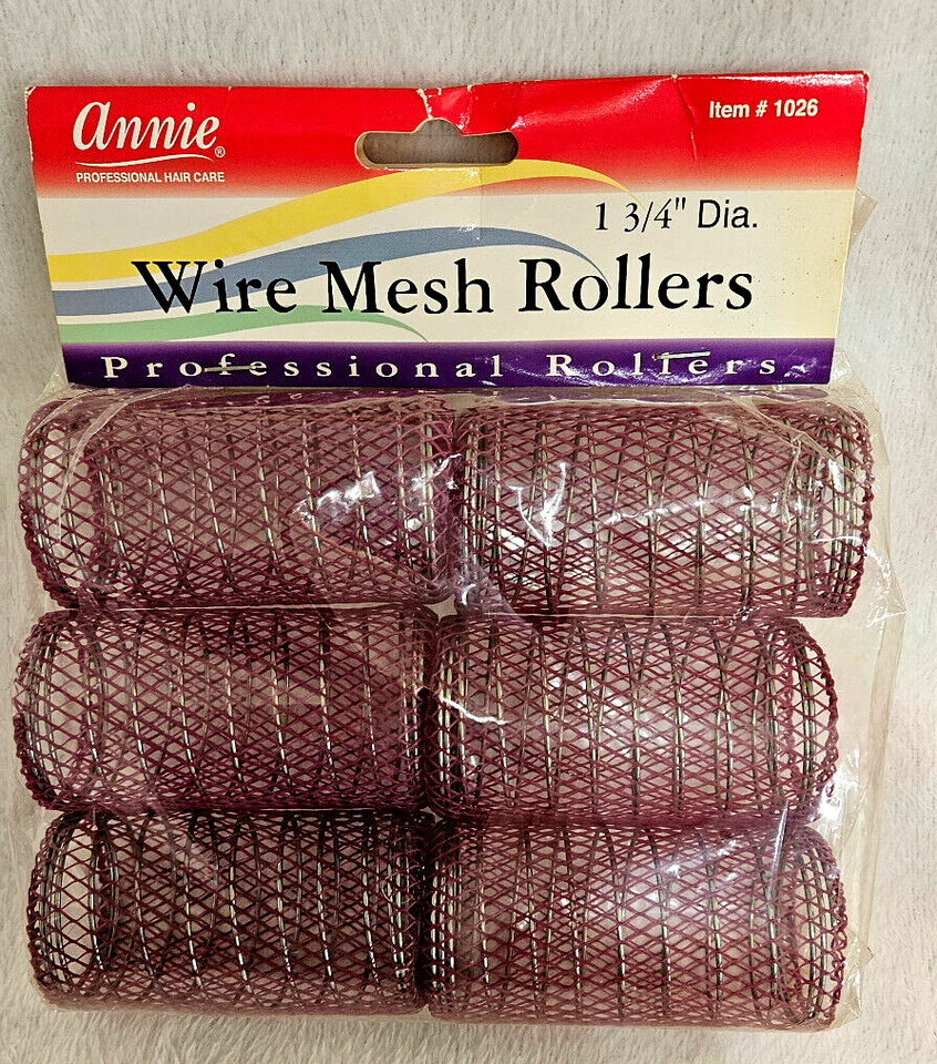 ANNIE 1-3/4" JUMBO WIRE MESH HAIR ROLLERS - 6 PCS. (1026) 2 Available ...