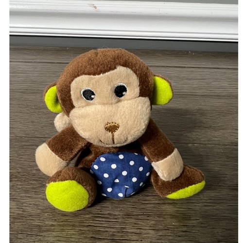 Garanimals Monkey Plush Stuffed Animal Blue Polka Dot Belly Toy 4.5" | eBay