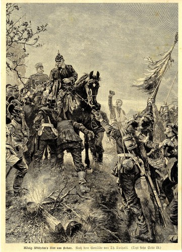 Th. Rocholl König Wilhelm`s Ritt um Sedan n. e. historischen Zeichnung ...