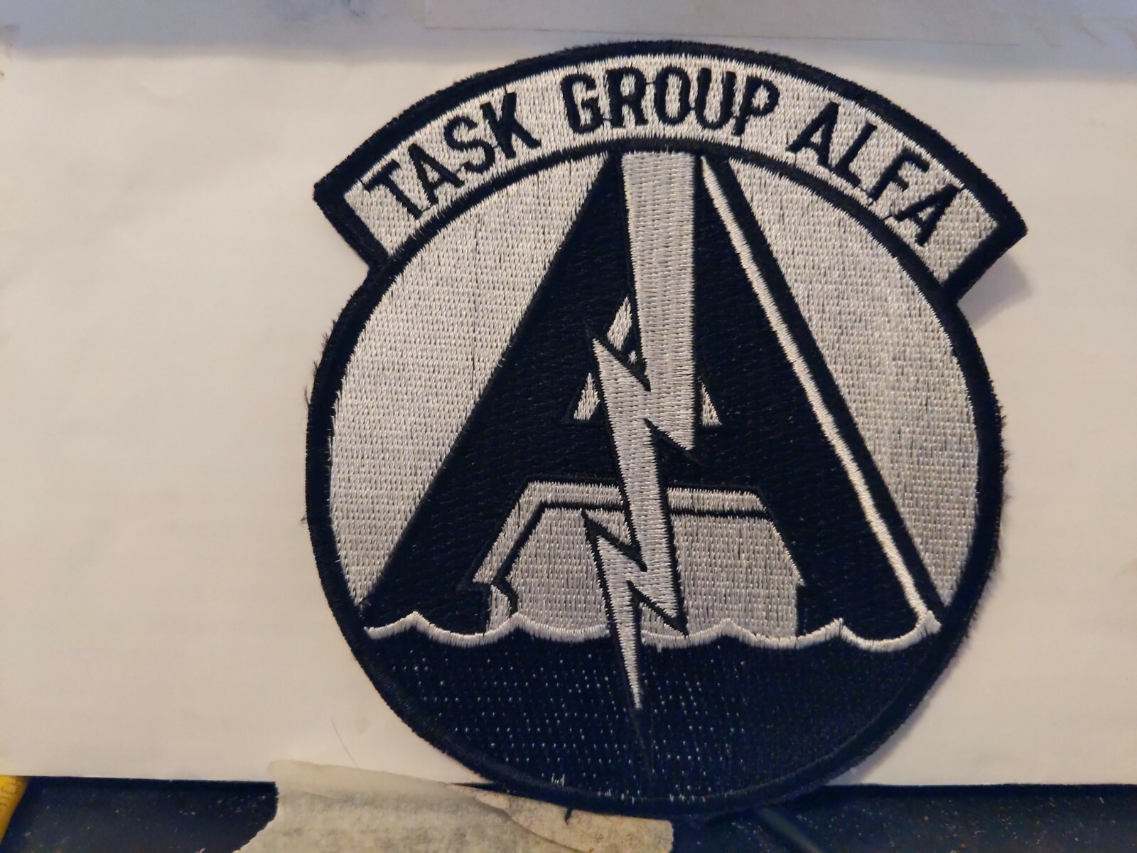 NAVY TASK GROUP ALFA EMBROIDERED COLOR PATCH 5 x 4 1/4 inches | eBay