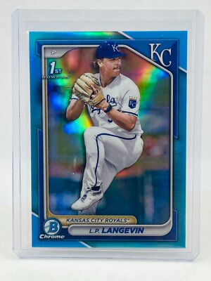 2024 Bowman Chrome Draft L.P. Langevin 1st Sky Blue BDC-183 | eBay