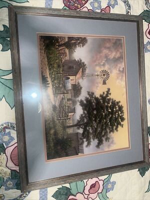 Vintage Roger Lawrence Farm Scene. | eBay