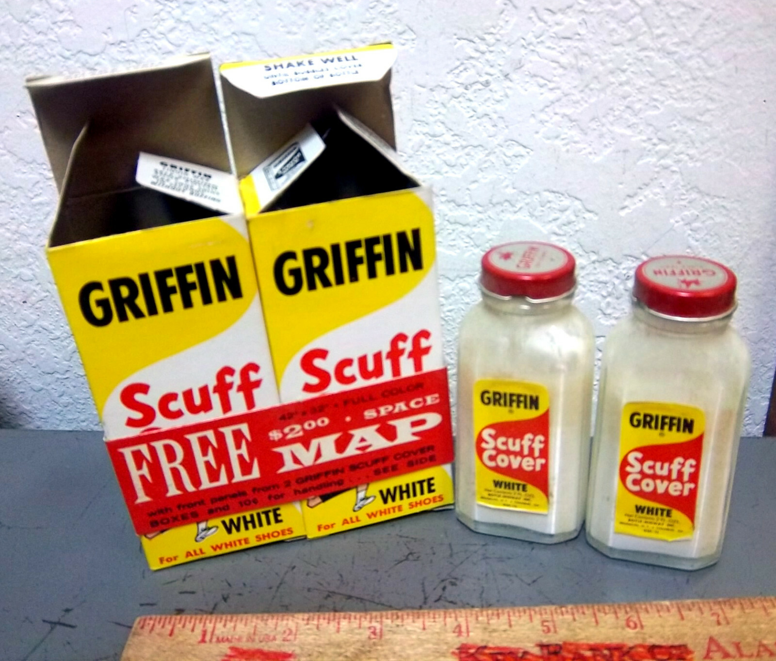 vintage set of 2 NEW UNUSED Griffin Scuff cover bottles, new old stock ...