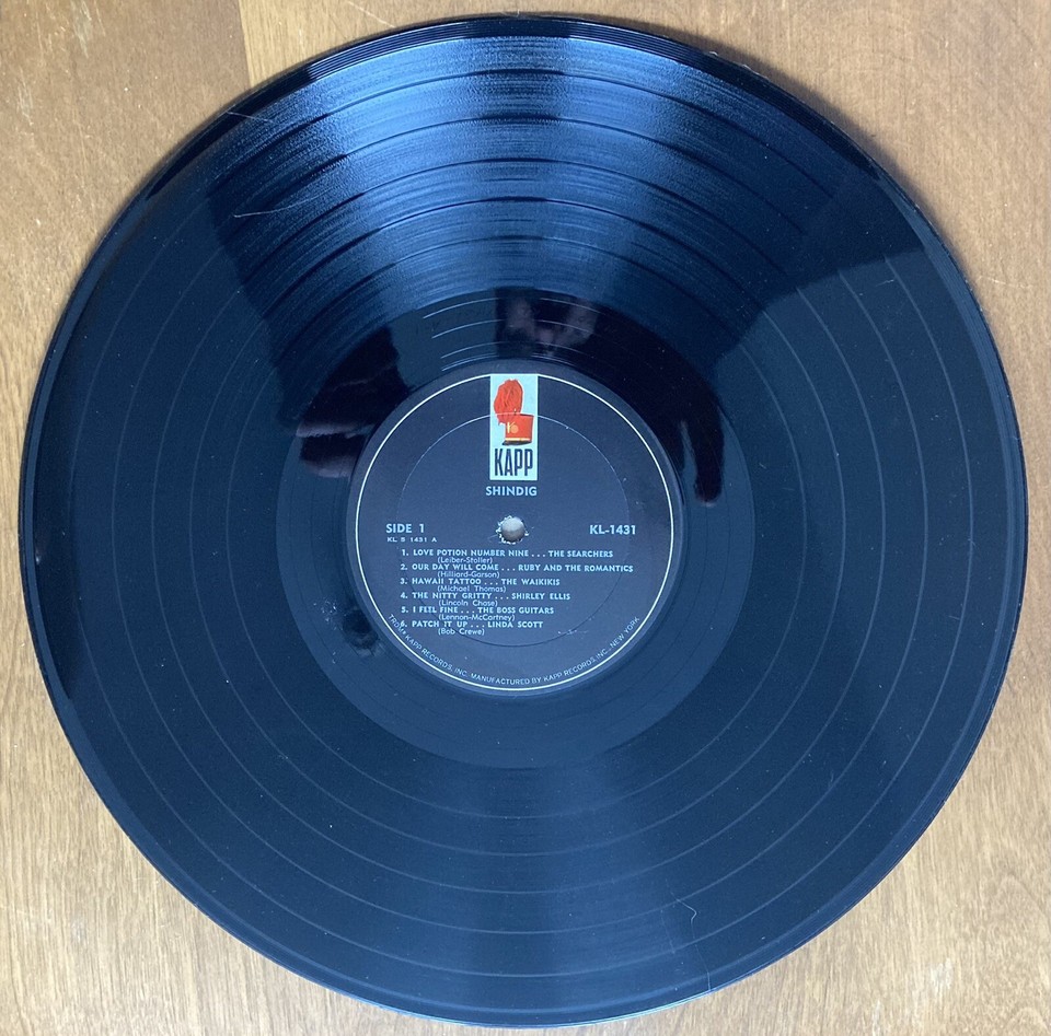 Shindig vinyl LP graded VG+ KAPP Records #KL-1431 50's/60's compilation ...