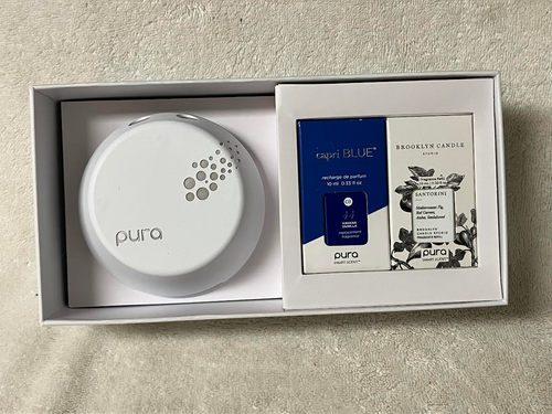 Pura Smart Fragrance Diffuser Plug In Air Freshener + 2 Fragrance Vials ...