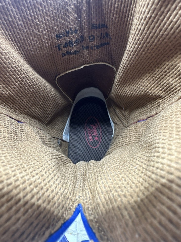 Tony Lama Teny Boots Mens 9.5 D Rodeo Clown Red White Blue Sneaker ...