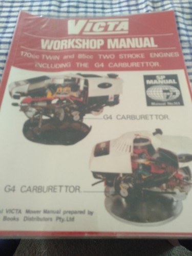 Victa Twin 500 workshop manual with BONUS Vintage Victa book | eBay ...