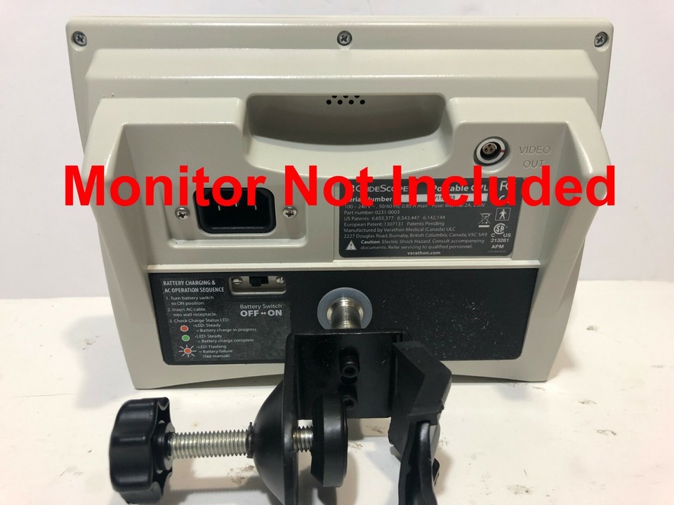 Monitor Mount Clamp: Verathon Glidescope Portable Saturn/GVL Cobalt/AVL ...