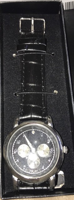 Avon Men's Diamond Accent Midnight Ball Quartz Watch for sale online | eBay