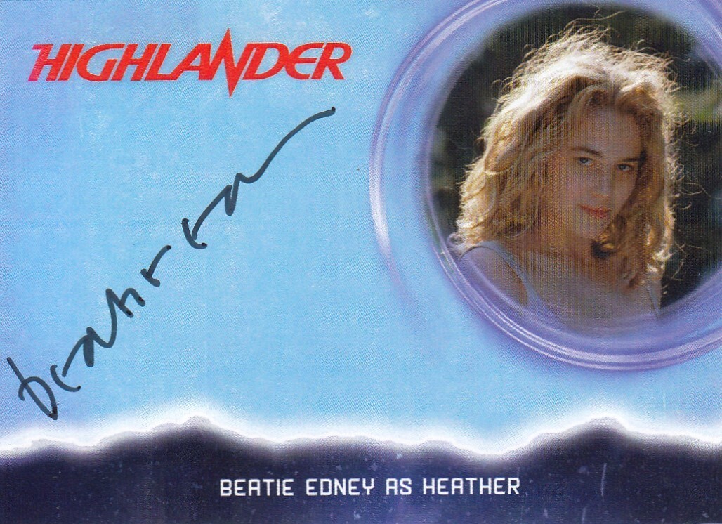 Highlander Movie Series 2 Beatie Edney as Heather BE1 Variant Auto Card ...