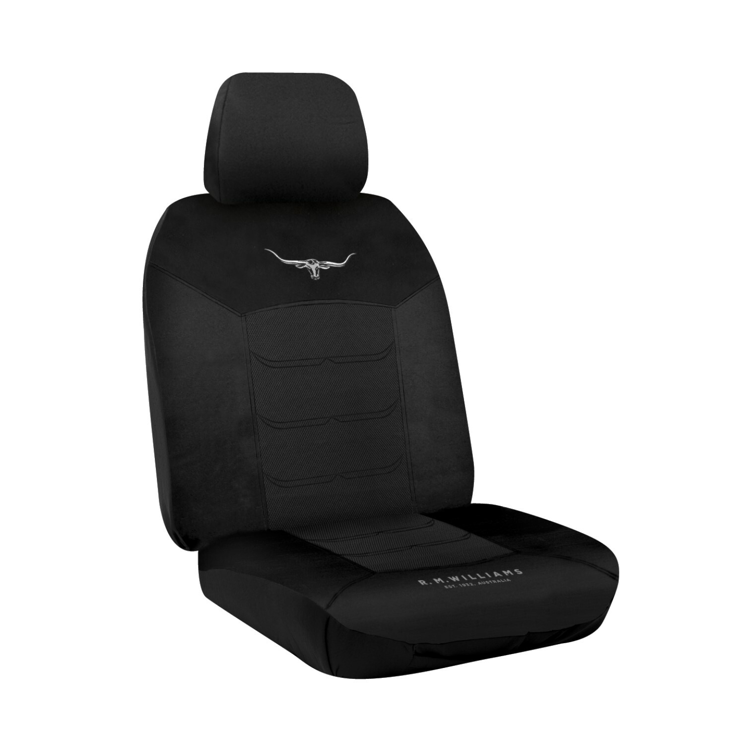 SINGLE R M WILLIAMS BREATHABLE POLY SEAT COVER FOR HOLDEN RODEO RA7 ...