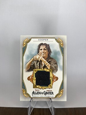 2022 TOPPS ALLEN & GINTER ALICE COOPER SHIRT RELIC SP MUSICIAN ROCK ...