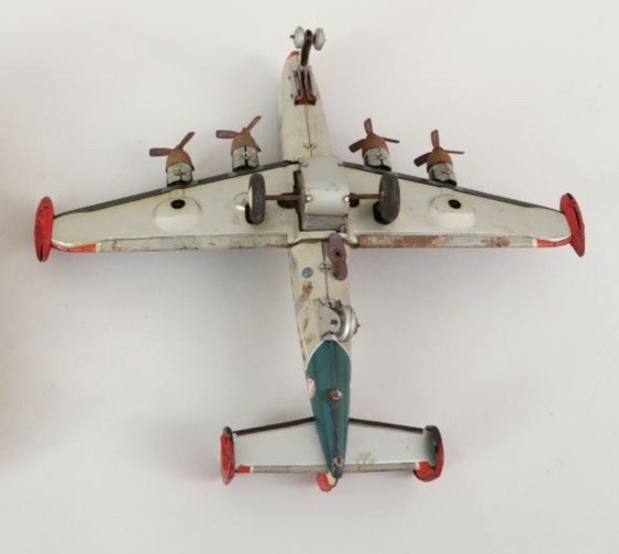 Vintage Japan Metal Tin Litho Friction NWA Northwest Airline Airplane ...