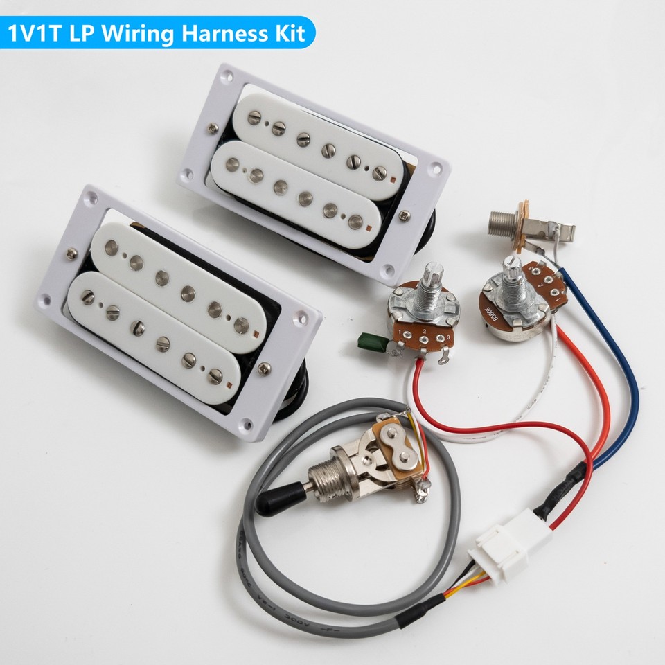 Electric Guitar Humbucker Pickup Set for Gibson LP SG with 1V1T Wiring ...
