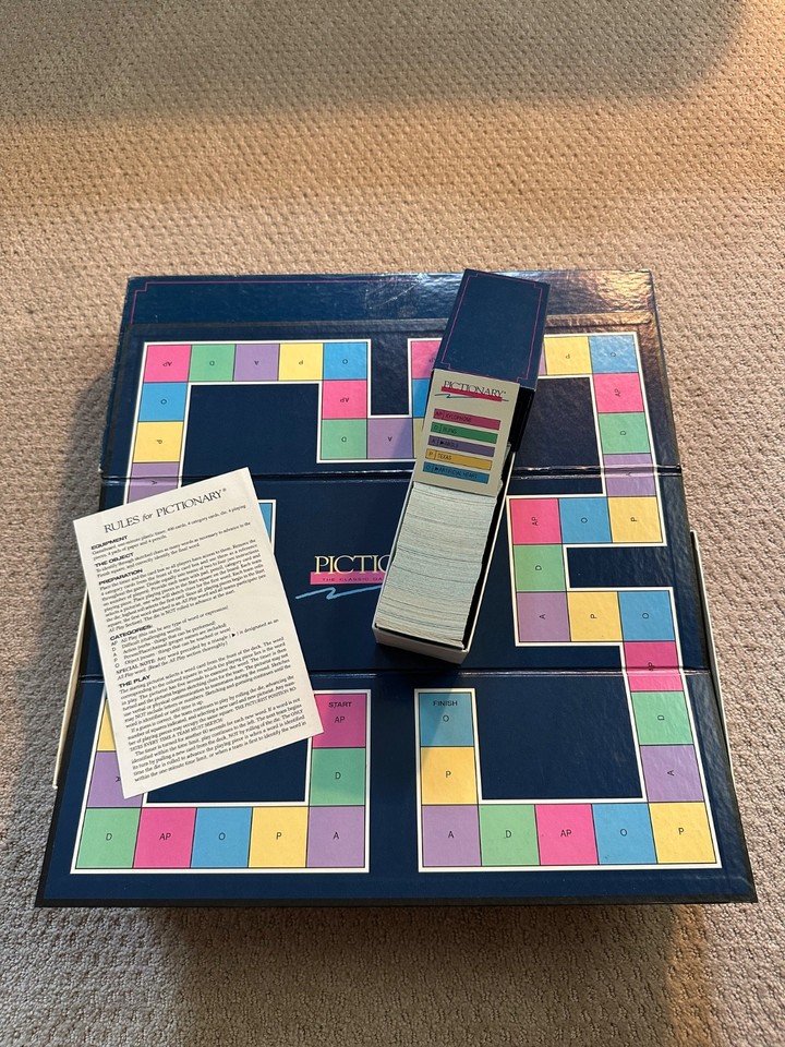 Vintage 1993 Pictionary Board Game Complete The Classic Game of Quick ...