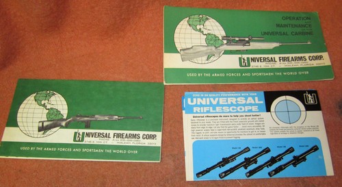 OWNERS MANUAL INSTRUCTIONS FOR M1 UNIVERSAL FIREARMS CARBINE RIFLE AND SCOPES | eBay