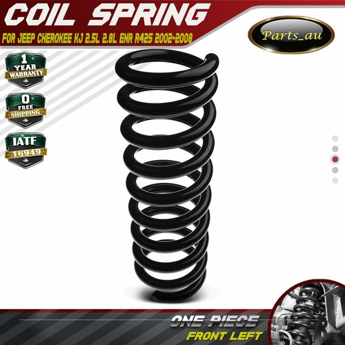1x Front Left Coil Spring for Jeep Cherokee KJ 2.5L 2.8L ENR R425 2002 ...