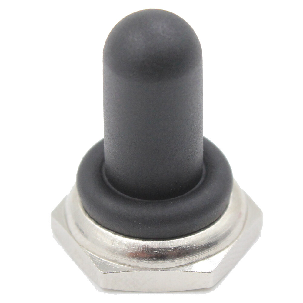Toggle Switch RUBBER COVER Only - Black - Heavy Duty Marine M12x1.0 ...