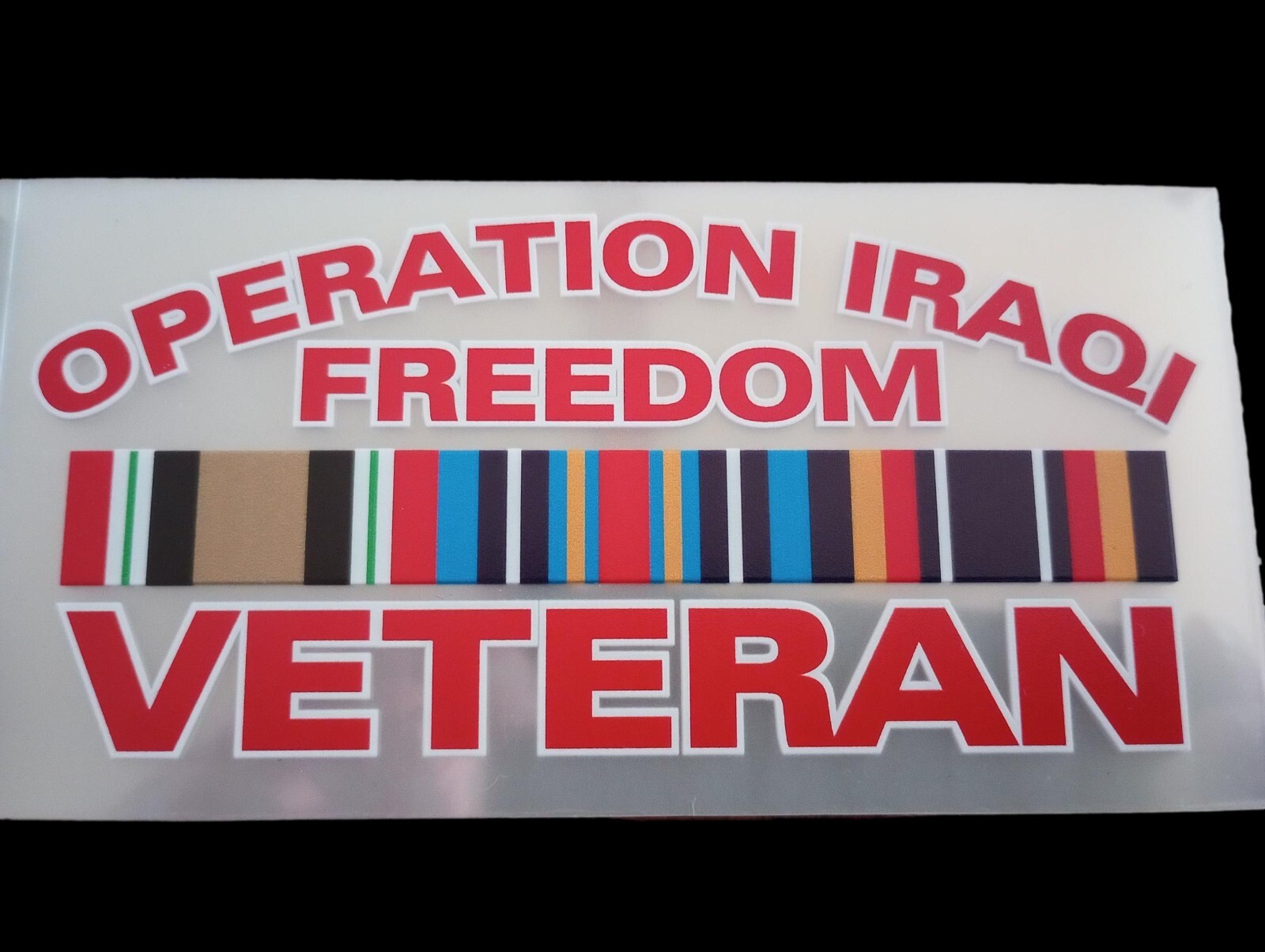 U.S MILITARY OPERATION IRAQI FREEDOM OIF VETERAN WINDOW DECAL BUMPER ...