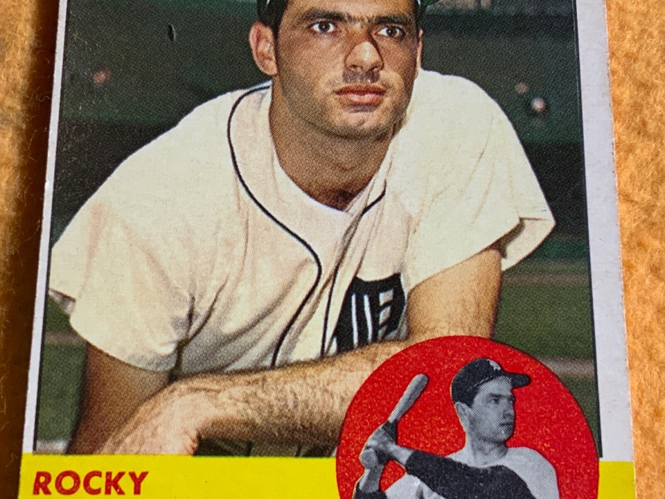 K8-95 BASEBALL CARD - ROCKY COLAVITO - DETROIT TIGERS - 1963 TOPPS ...