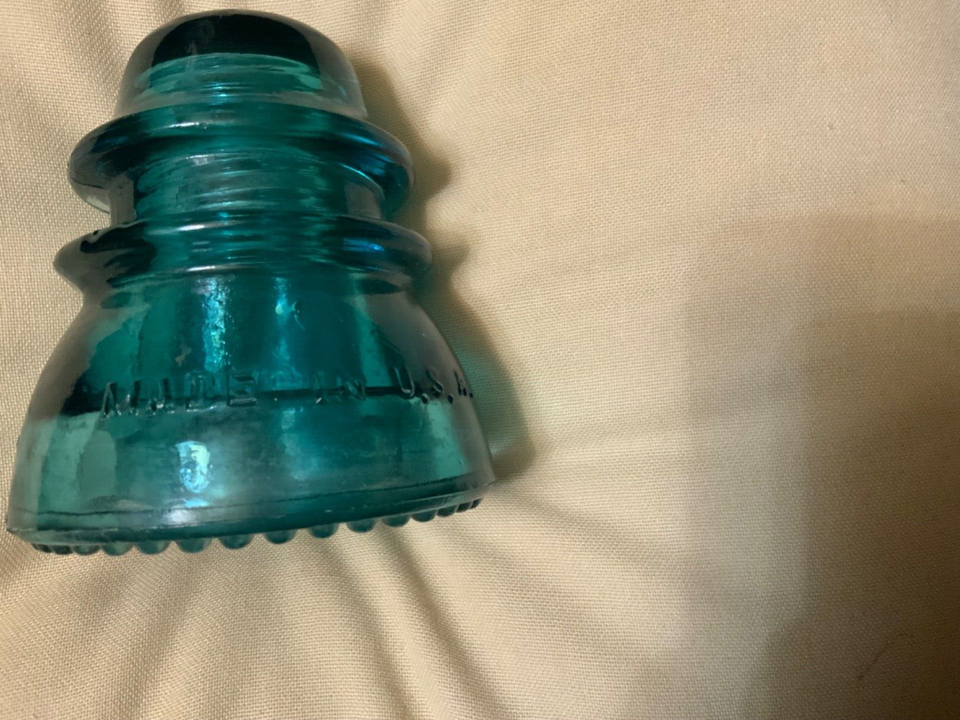 Rare VINTAGE GLASS INSULATOR 42 Hemingray NICE | eBay