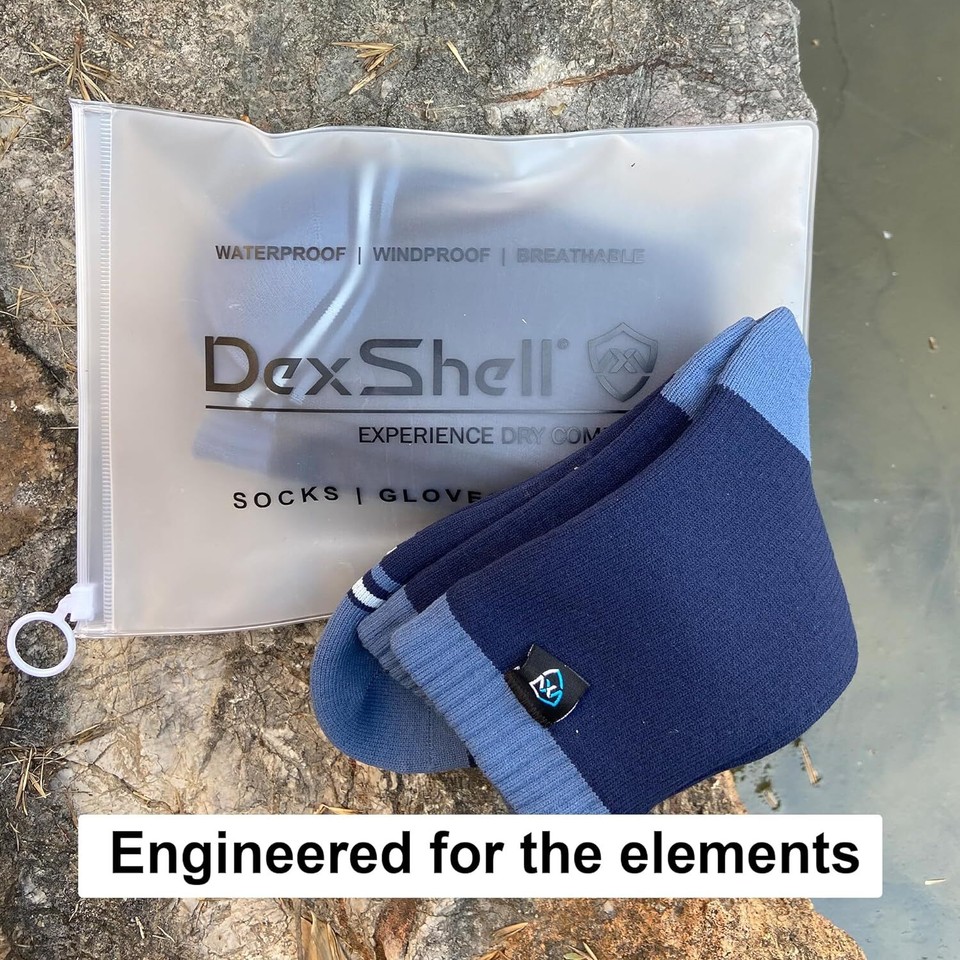 DexShell Waterproof Socks Hiking Trekking Outdoor Medium, Blue Wing ...